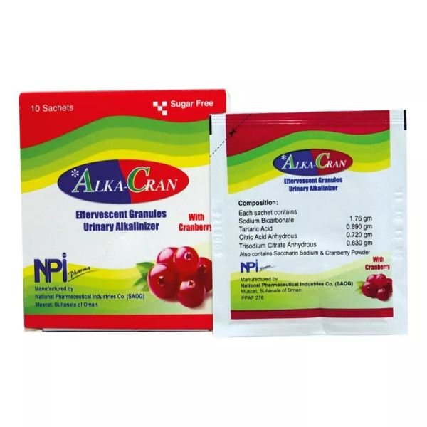 Alka-Cran Eff Granules Sac 10S