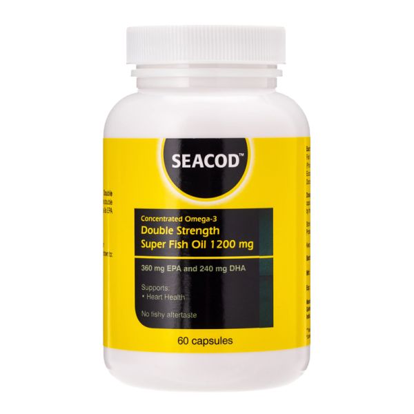 Seacod Double Strength Fish Oil 1200mg 60s