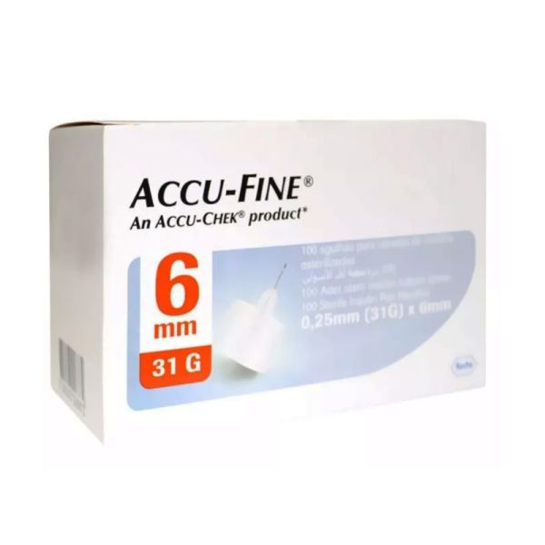 Accu Fine Pen Needles 0.25mm 31GX6mm