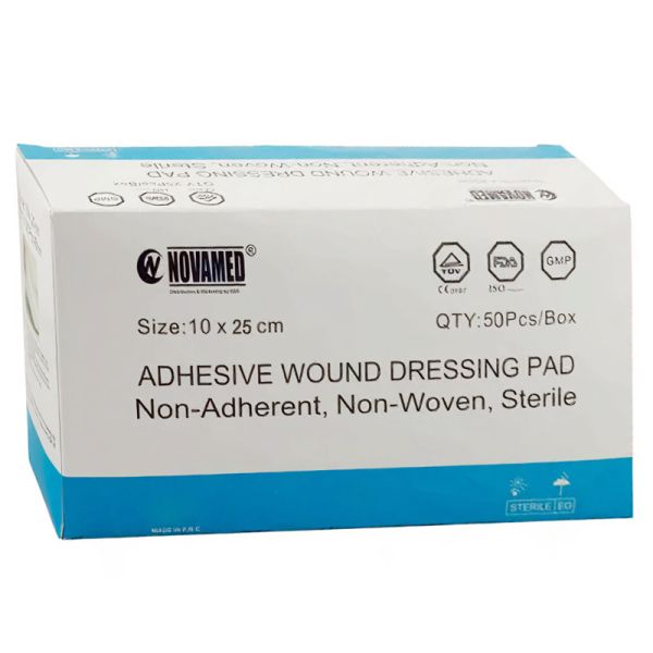 Novamed Wound Dressing Waterproof 10cmx25cm 50s