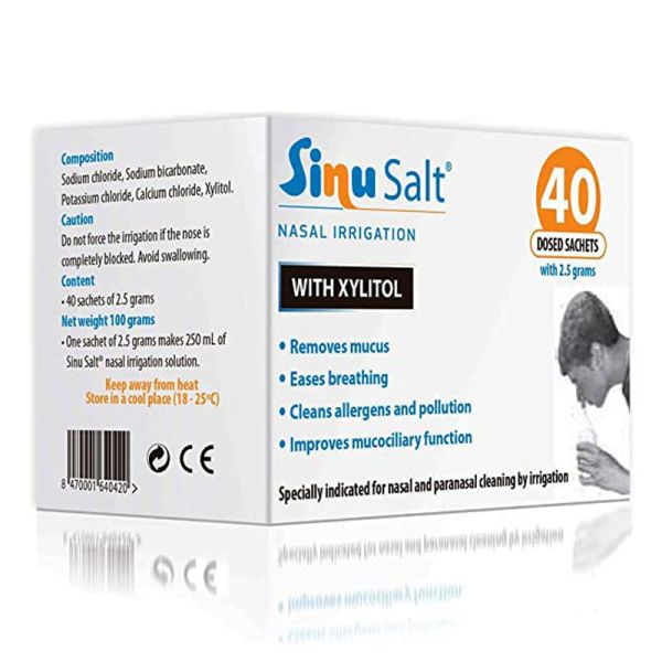 Sinu Salt Nasal Irrigation 40 Sachets