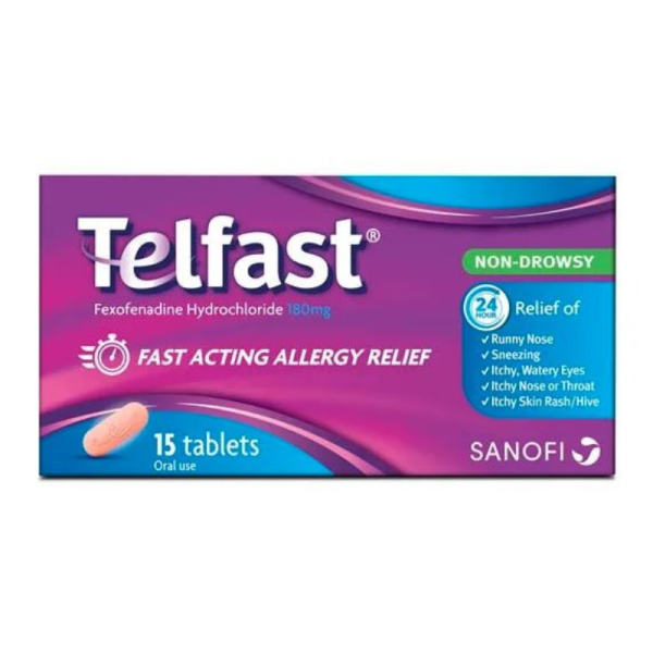 Telfast 180mg Tablets 15s