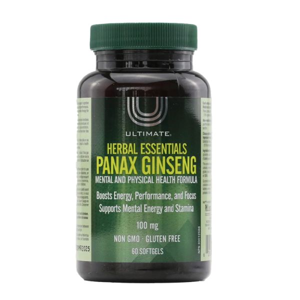 Ultimate Natures Panax Genseng 100mg 60s