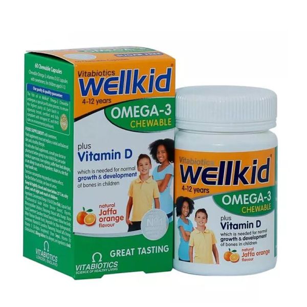 Vitabiotics Wellkid Omega-3 Chewable Capsules 60s